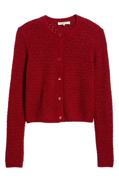 FRAME The Chenille Open Stitch Cardigan