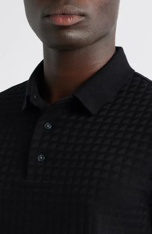 Emporio Armani Textured Cotton Polo