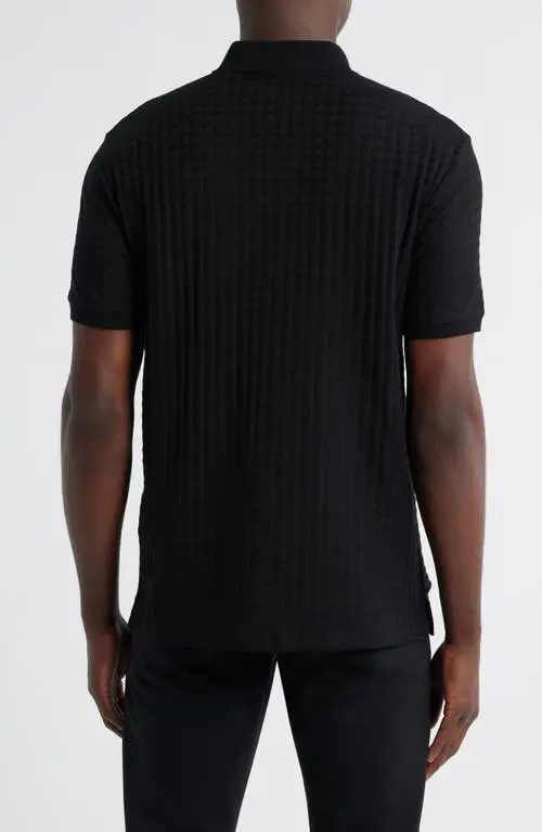 Emporio Armani Textured Cotton Polo