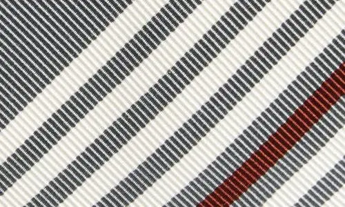 Thom Browne 4-bar Rep Stripe Silk & Cotton Tie - Burgundy