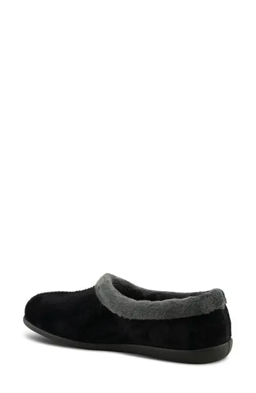 SPRING STEP SHOES Amalie Faux Fur Slipper - Black Multi