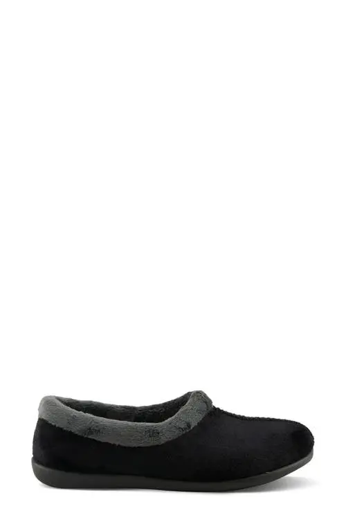 SPRING STEP SHOES Amalie Faux Fur Slipper - Black Multi