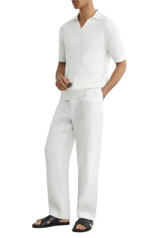 REISS Merit Cotton Blend Polo