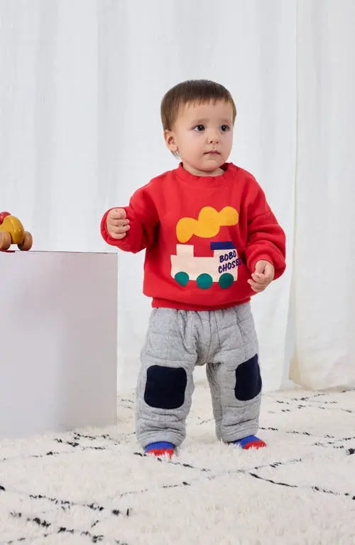 BOBO CHOSES Choo Choo Cotton Sweatshirt