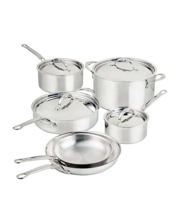 HESTAN Probond Luxe 10-piece Cookware Set - Silver