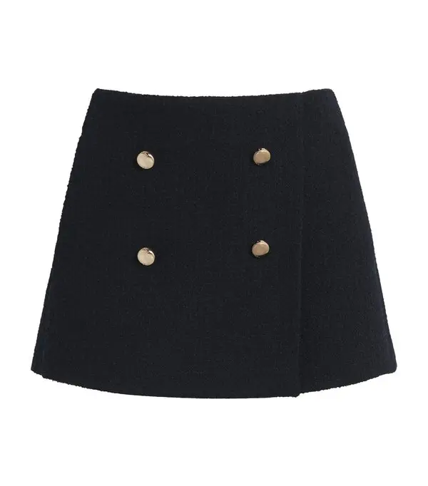 Maje Tweed Contrast-trim Shorts