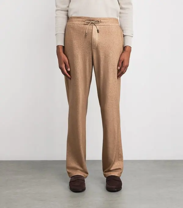 Colombo Cashmere-silk Drawstring Trousers