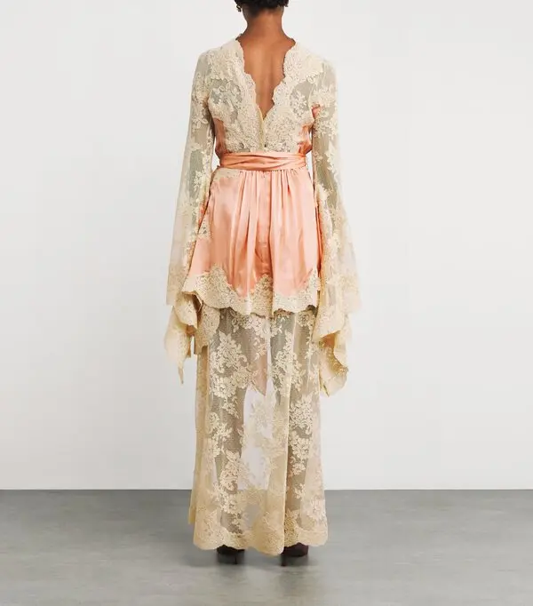 Silk-lace Hypnotic Mini Dress, image 3 of 6