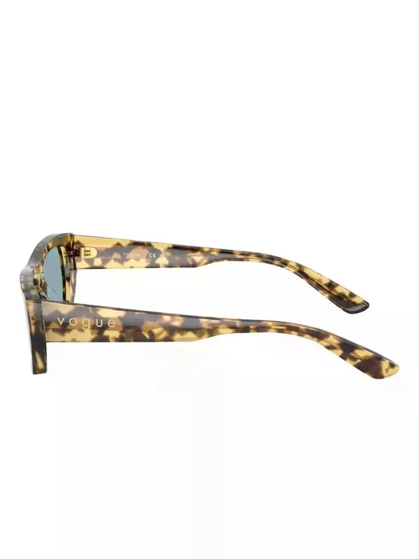 VOGUE EYEWEAR Tortoiseshell Rectangle Sunglasses