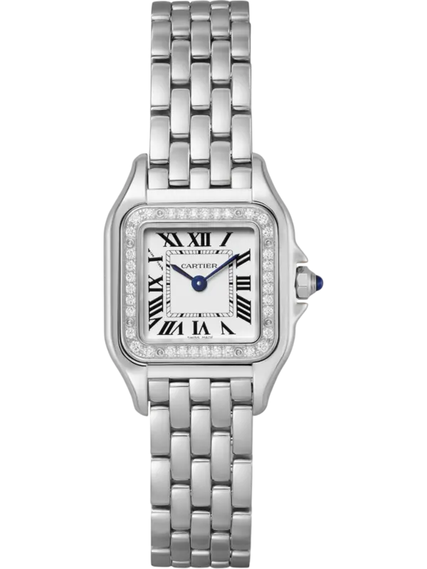 CARTIER Panthère De Stainless Steel Diamond Watch - Gray