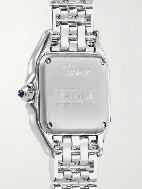Cartier Panthère De Stainless Steel Diamond Watch - Gray