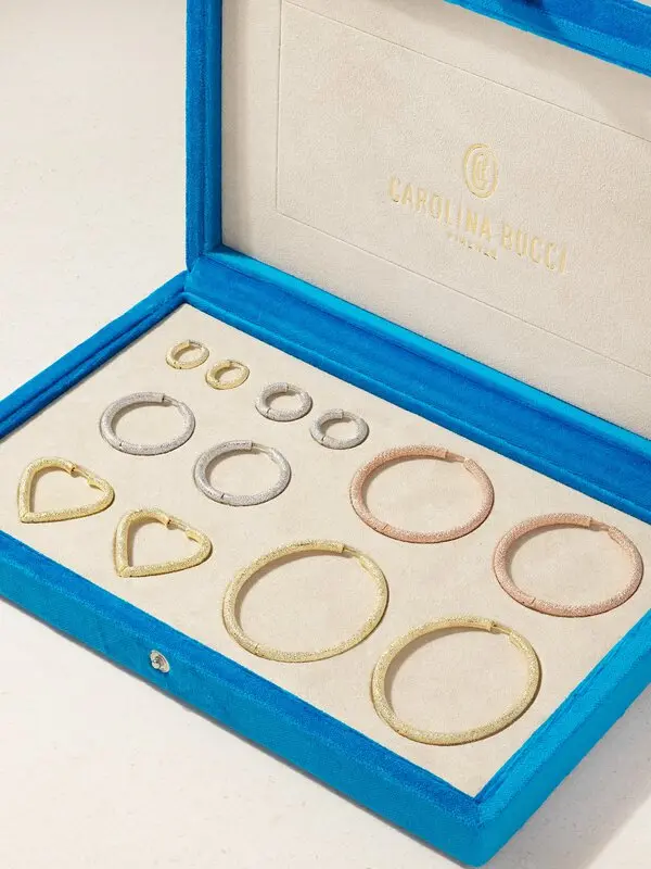 Carolina Bucci Florentine 18-karat Hoop Earring Set - Gold