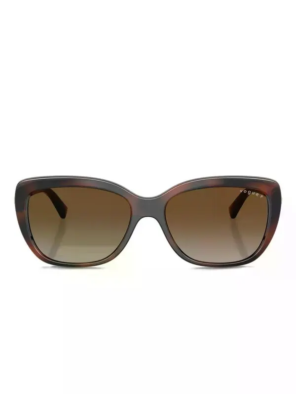 VOGUE EYEWEAR Crystal-embellished Cat-eye Sunglasses - Brown