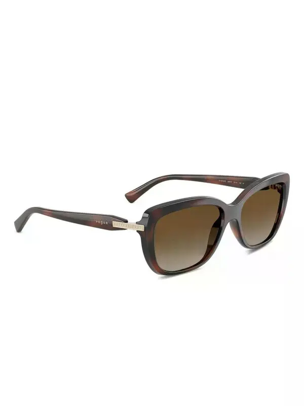 VOGUE EYEWEAR Crystal-embellished Cat-eye Sunglasses - Brown