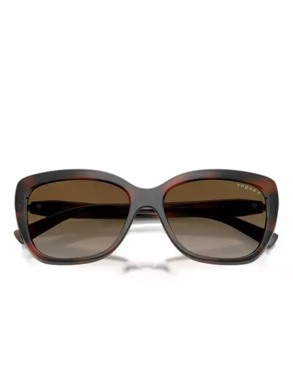 VOGUE EYEWEAR Crystal-embellished Cat-eye Sunglasses - Brown