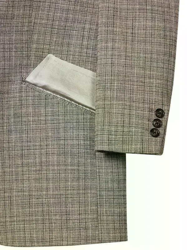Paul Smith Single-breasted Checked Blazer - Grey