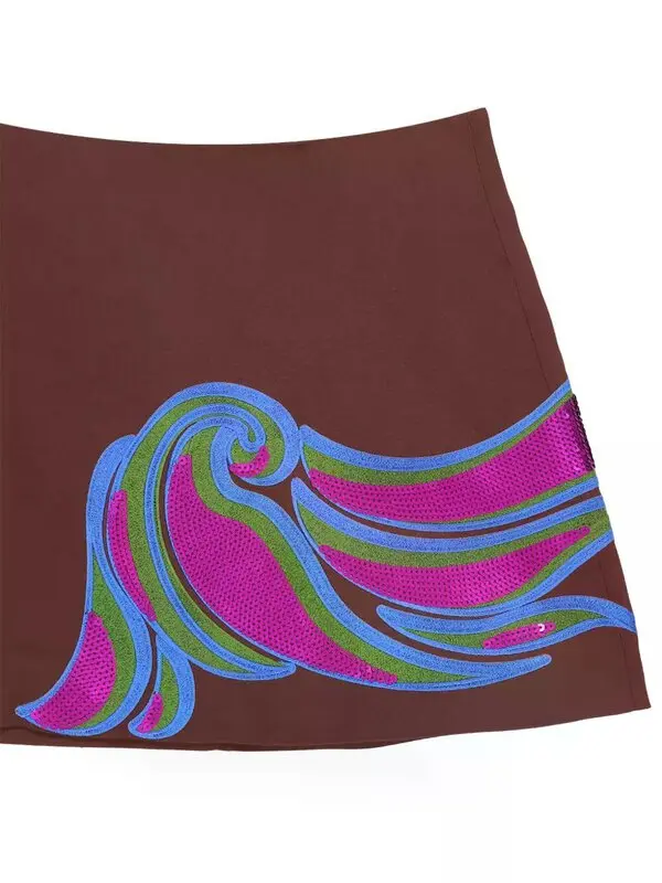 PAULA Embroidered Mini Skirt