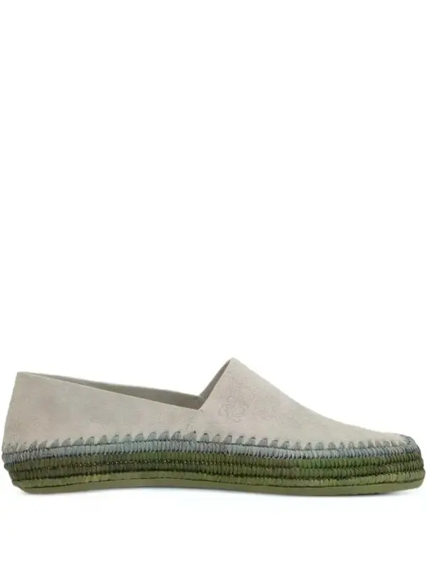 Loewe Rio Suede Loafers - Grey