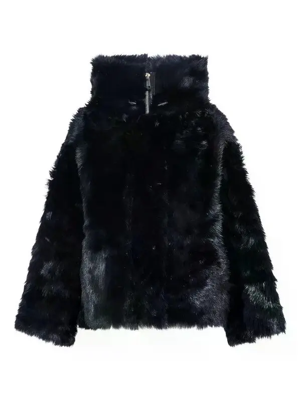 YVES SALOMON Hooded Lamb Shearling Jacket