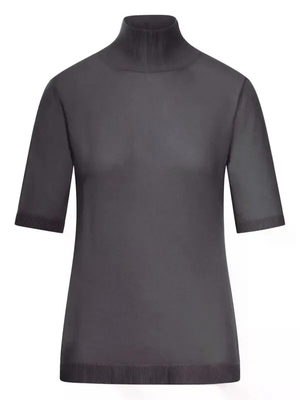 Max Mara Mock-neck Wool Top