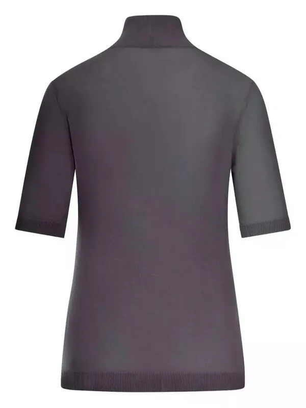 Max Mara Mock-neck Wool Top