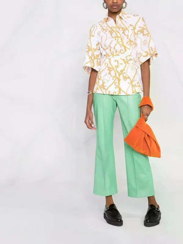 GANNI Patterned Short-sleeved Shirt