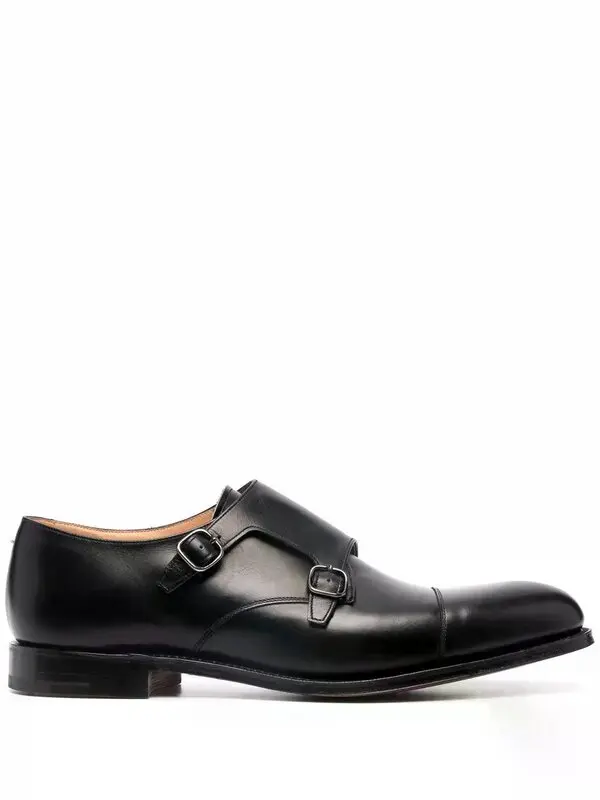 Church's Detroit Almond-toe Leather Monk Shoes