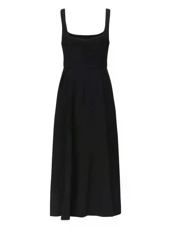 Alessandra Rich Square-neck Pleated Dress