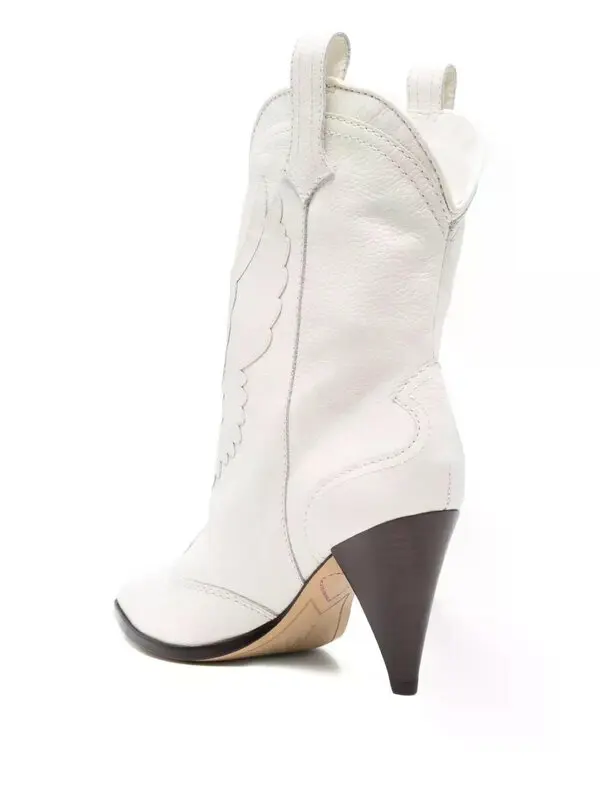 SOPHIA WEBSTER 80mm Wing-patch Leather Boots