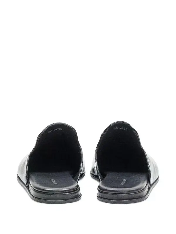 Givenchy Logo-plaque Patent Leather Slippers