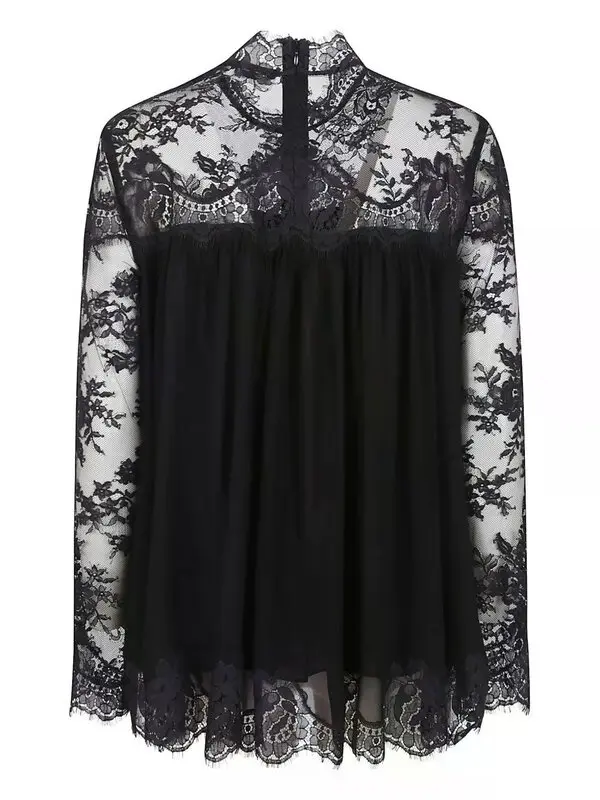 Zimmermann Lace-panel High-neck Top