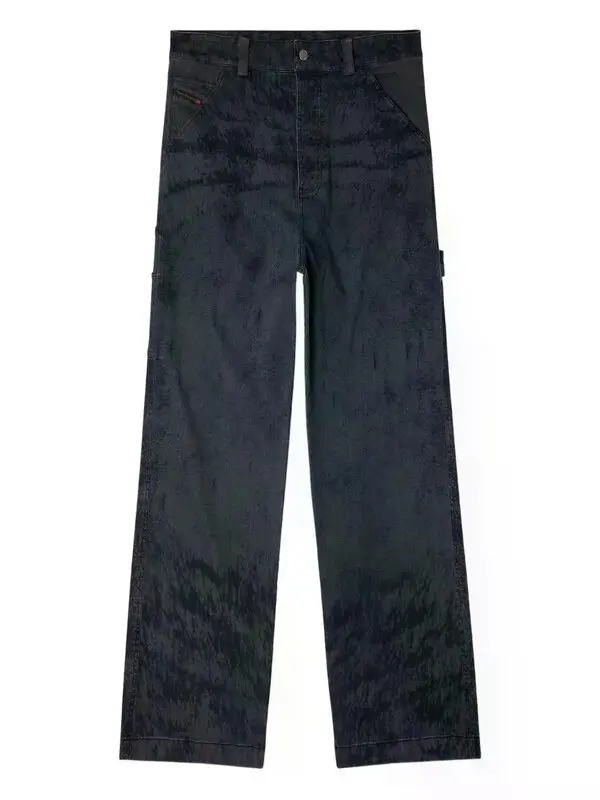 DIESEL Paint-splatter Utility-pocket Trousers