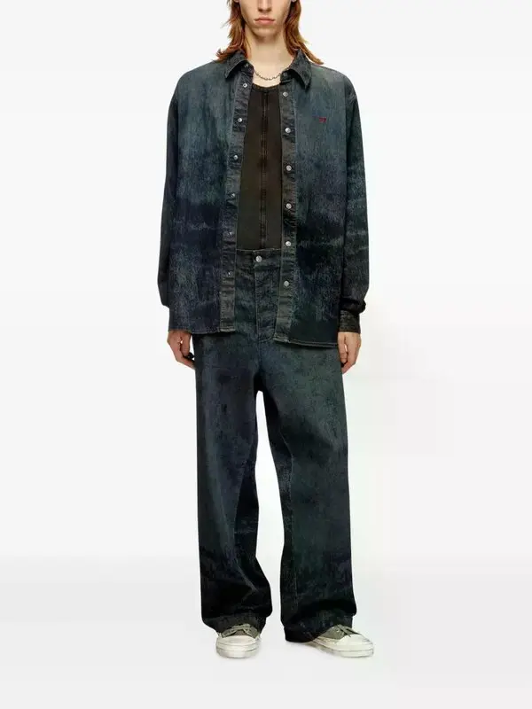 DIESEL Paint-splatter Utility-pocket Trousers