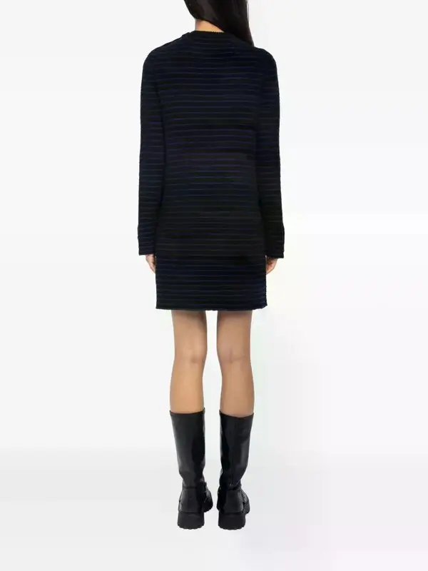 Zadig&Voltaire Striped Button-detailed Mini Dress