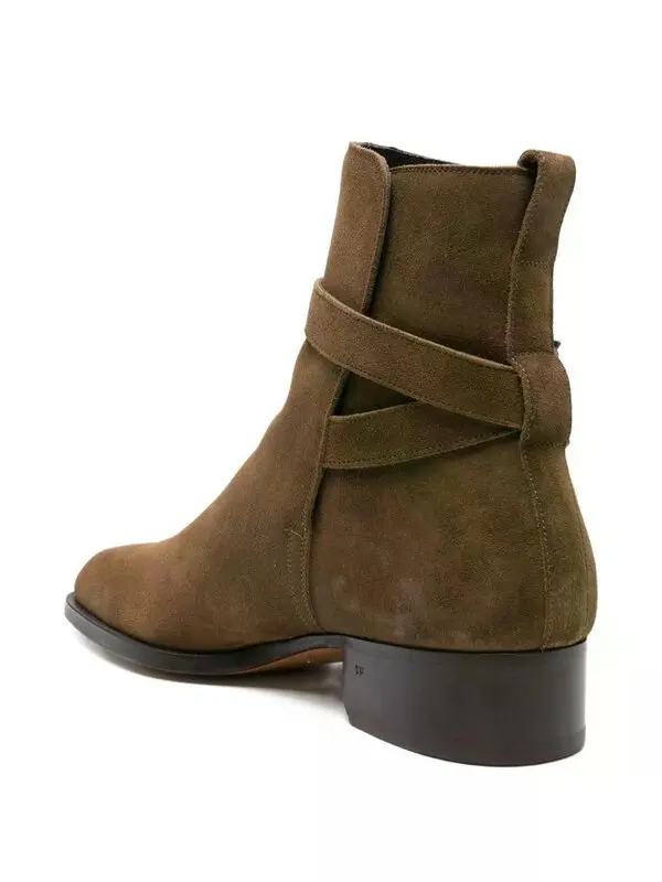 TOM FORD 40mm Buckled-strap Suede Boots