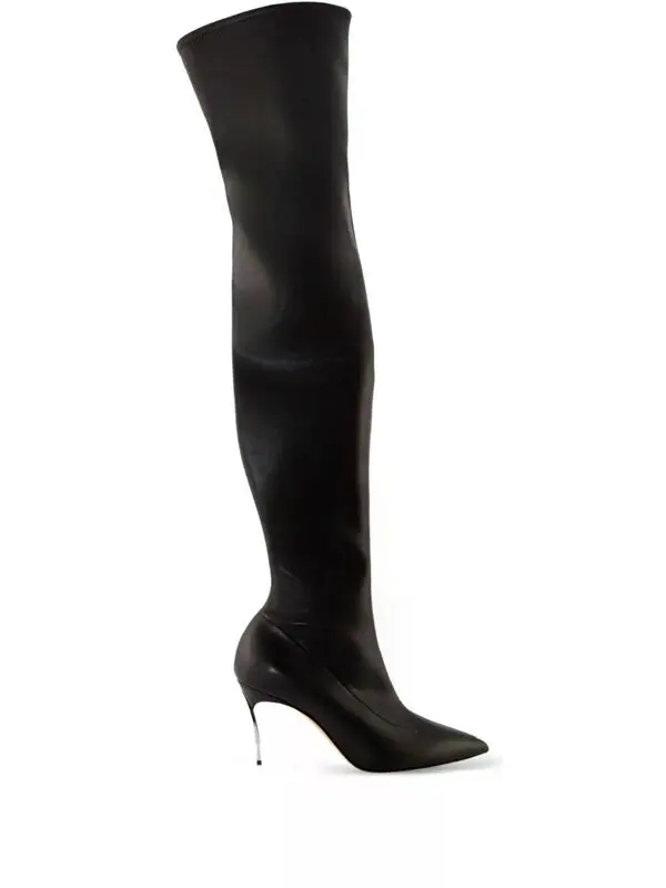 Casadei 80mm Pointed-toe Stiletto Boots