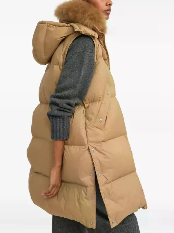 YVES SALOMON Padded-design Coat - Brown