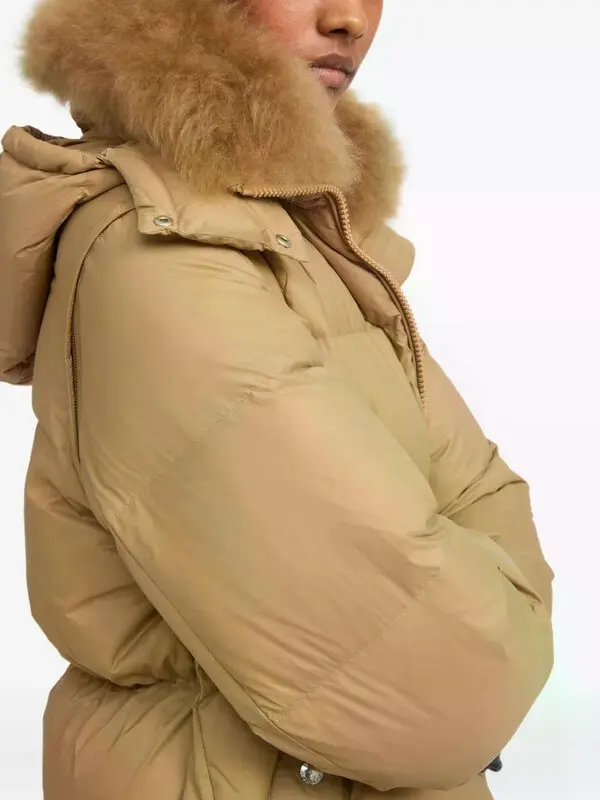 YVES SALOMON Padded-design Coat - Brown
