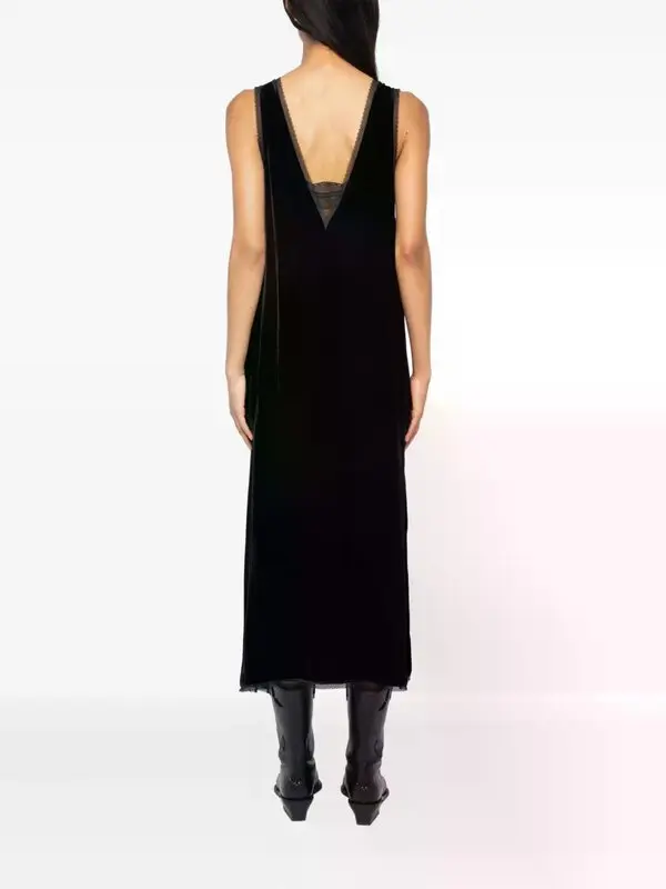 Zadig&Voltaire Lace-trimmed Slip Midi Dress
