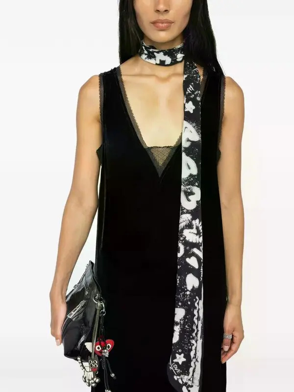 Zadig&Voltaire Lace-trimmed Slip Midi Dress - Black