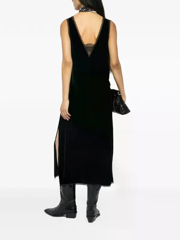Zadig&Voltaire Lace-trimmed Slip Midi Dress