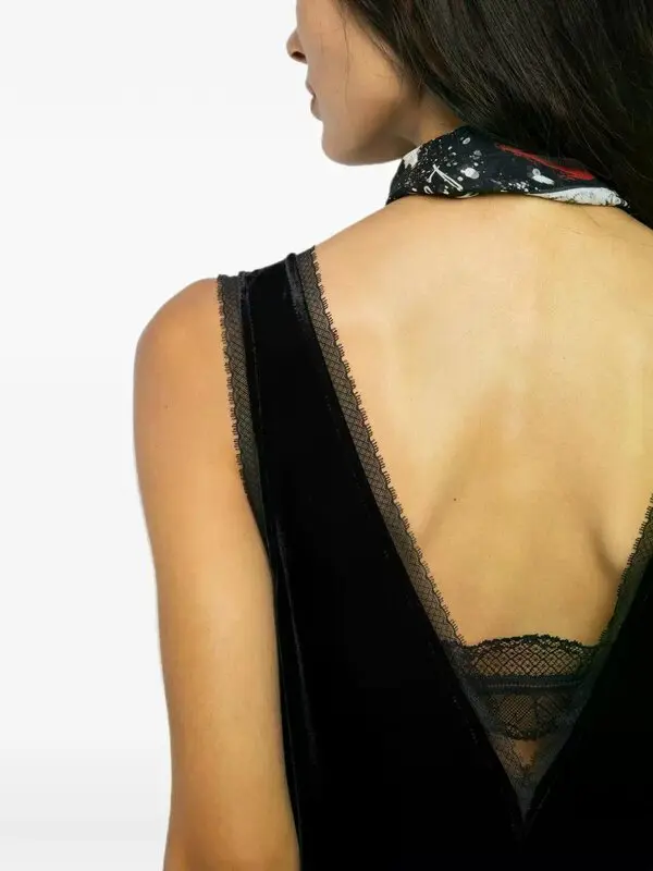 Zadig&Voltaire Lace-trimmed Slip Midi Dress