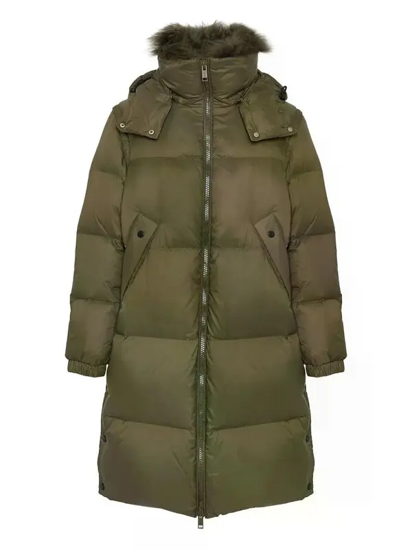 YVES SALOMON Lamb Shearling-trimmed Hooded Coat