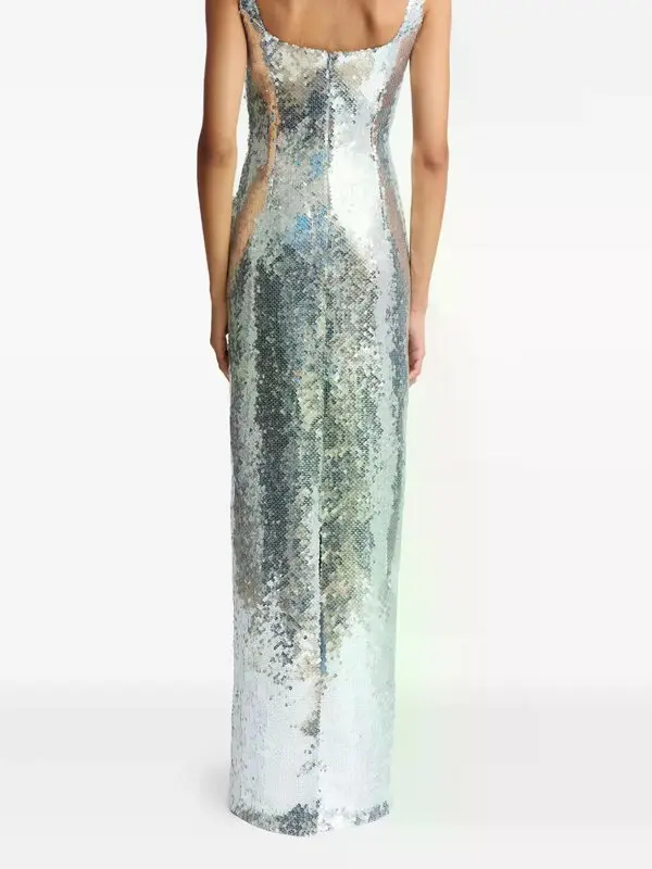 16Arlington Electra Sequin Gown - Silver