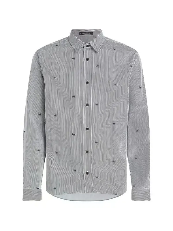 Karl Lagerfeld Ikon Striped-pattern Shirt