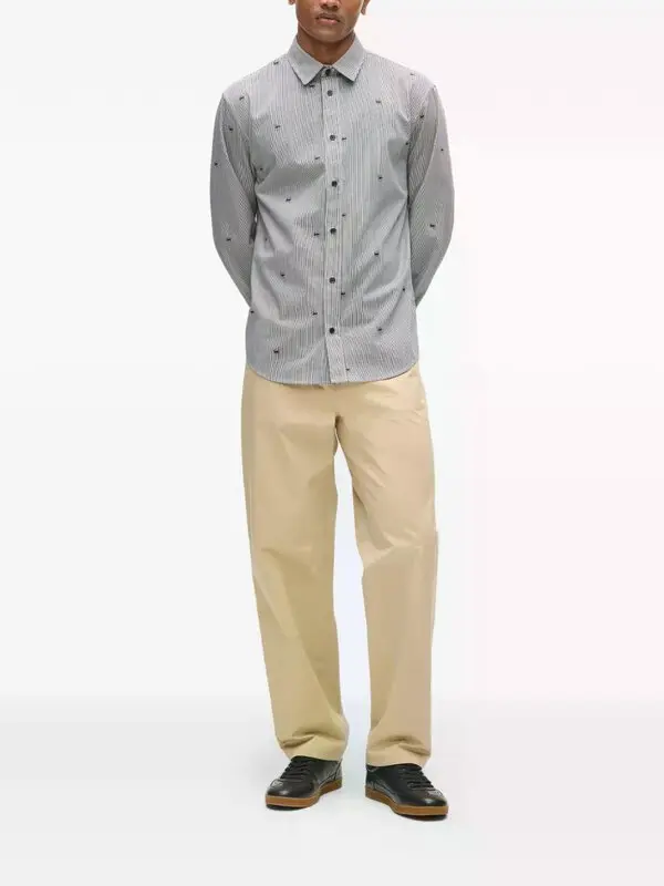 Karl Lagerfeld Ikon Striped-pattern Shirt