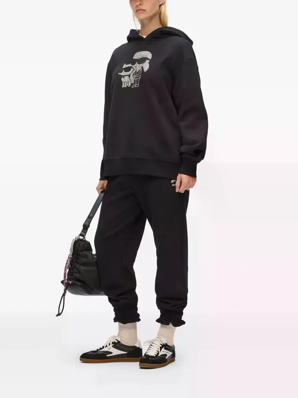 Karl Lagerfeld Rhinestone-embellished Hooded Sweater