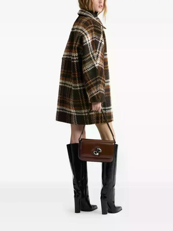 Patou Checked Wool Coat