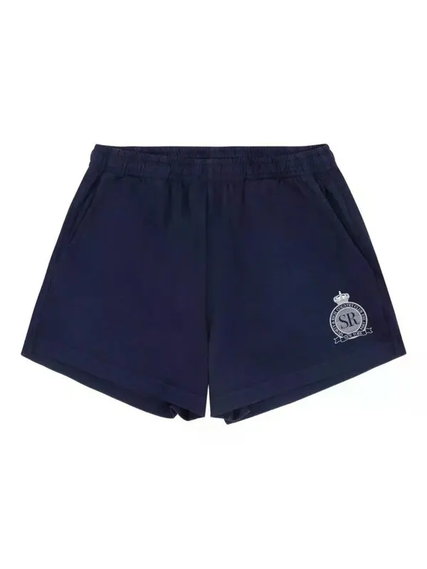 SPORTY & RICH Royal Club Disco Shorts