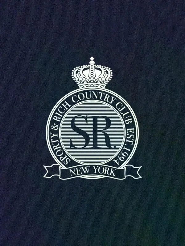 SPORTY & RICH Royal Club Disco Shorts